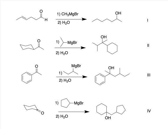 Solved 1) CH3MgBr ОН H 2) НО ОН 1) MgBr || 2) H2O ОН MgBr 1) | Chegg.com
