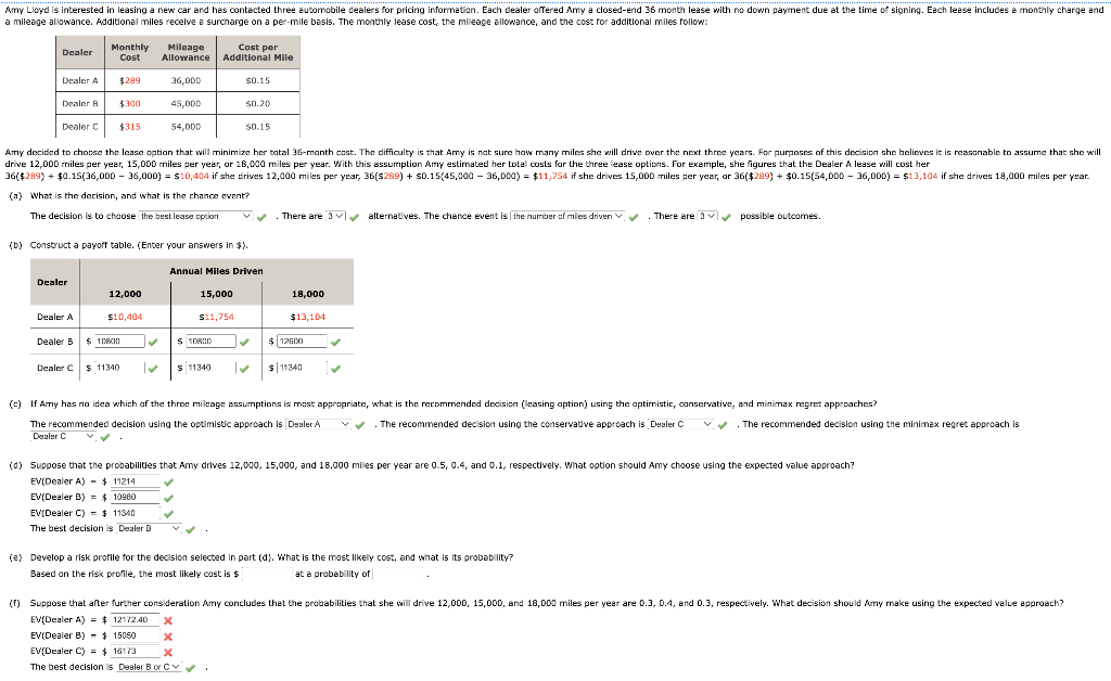 Solved a mileage allowance, Additional miles recelve a | Chegg.com