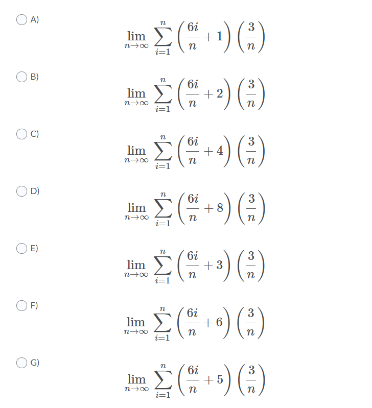 Solved Based on a Riemann sum with n rectangles and right | Chegg.com