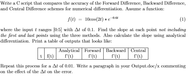 Solved Write a Cscript that compares the accuracy of the | Chegg.com