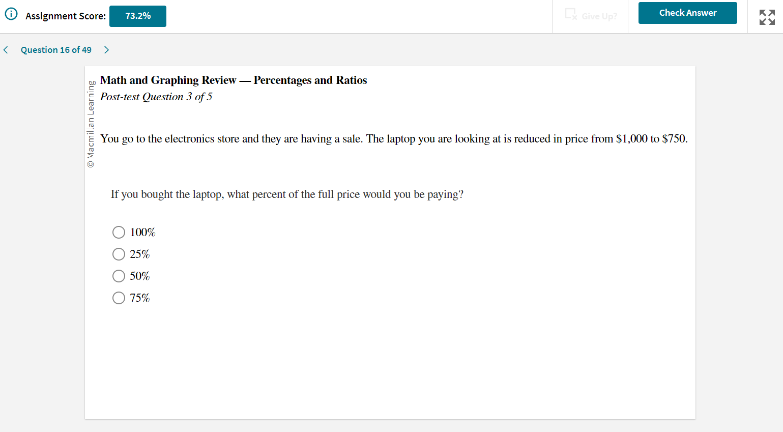 Solved Q1: You go to the electronics store and they are | Chegg.com