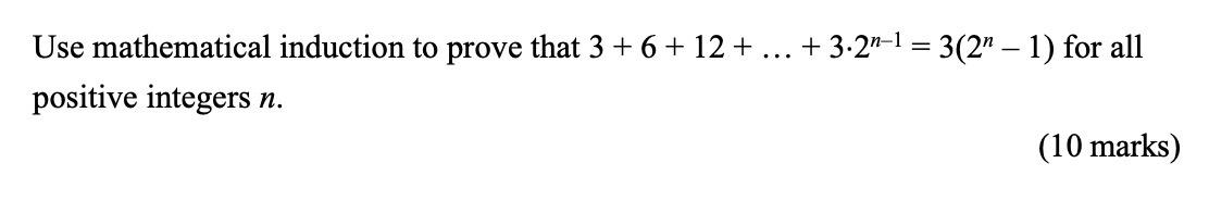 Solved Use mathematical induction to prove that | Chegg.com