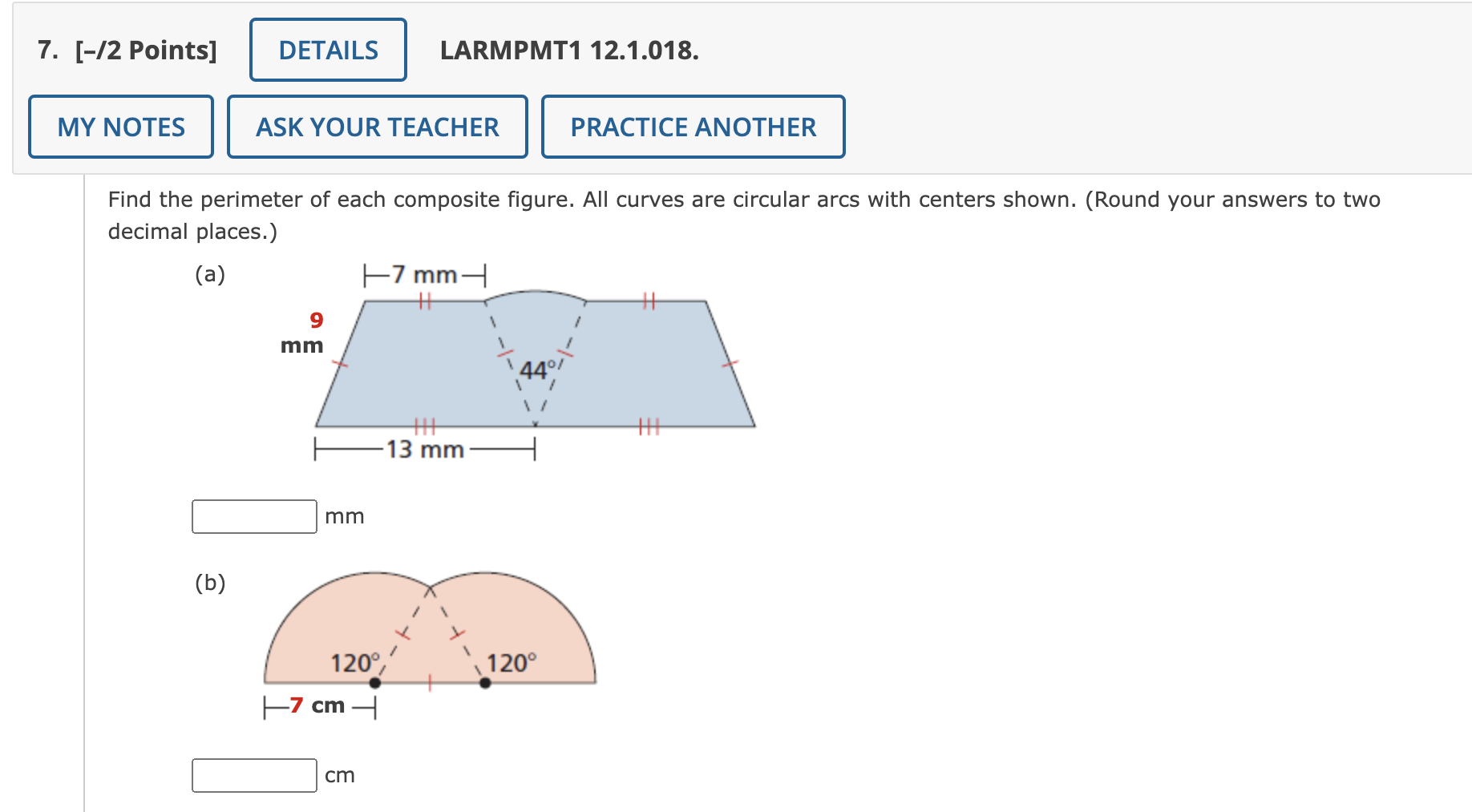 Solved Find the perimeter of each composite figure. All | Chegg.com