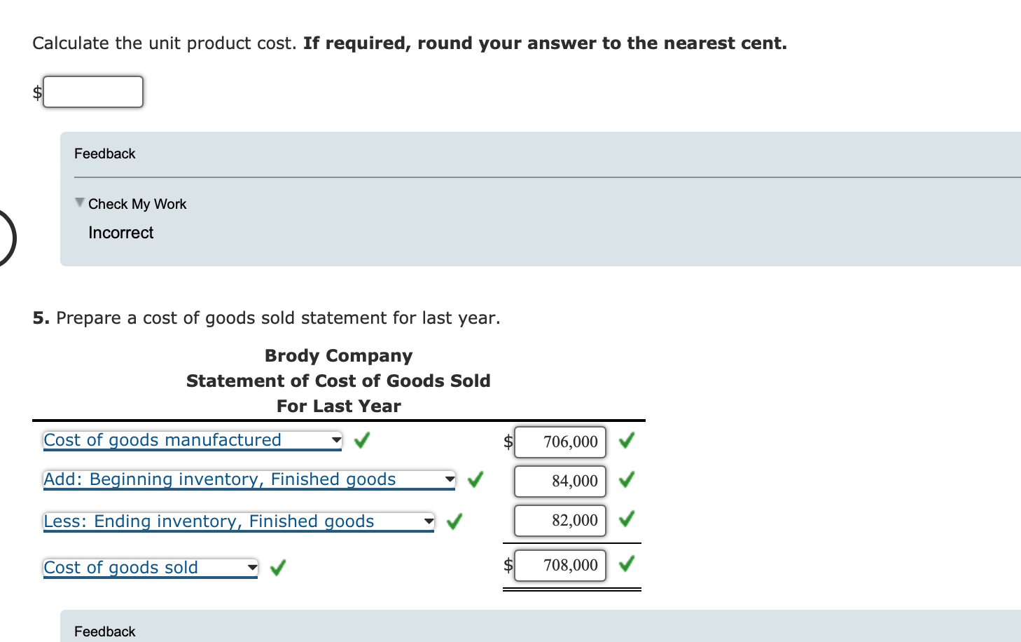 Solved Prepare a cost of goods manufactured statement | Chegg.com