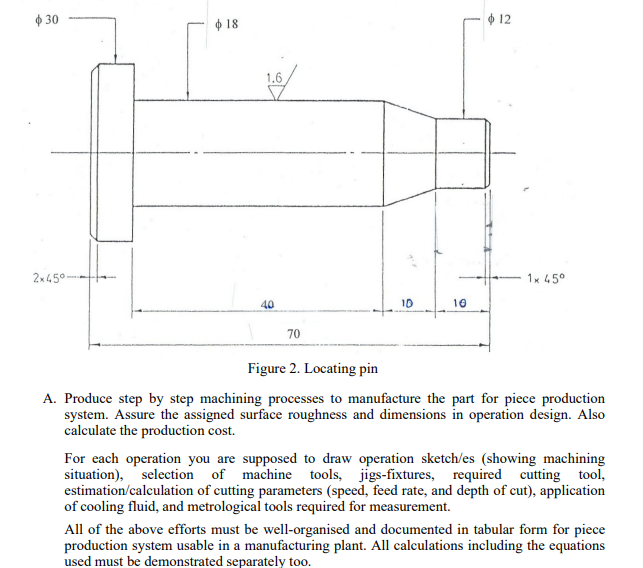 Figure 2 . Locating pin A. Produce step by step | Chegg.com