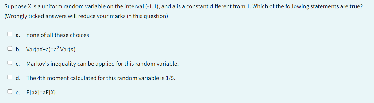 Solved Suppose X is a uniform random variable on the | Chegg.com