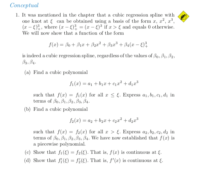 Conceptual 1. It was mentioned in the chapter that a | Chegg.com