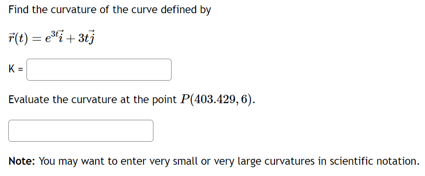 Solved Find The Curvature Of The Curve R T T−sint 1−cost