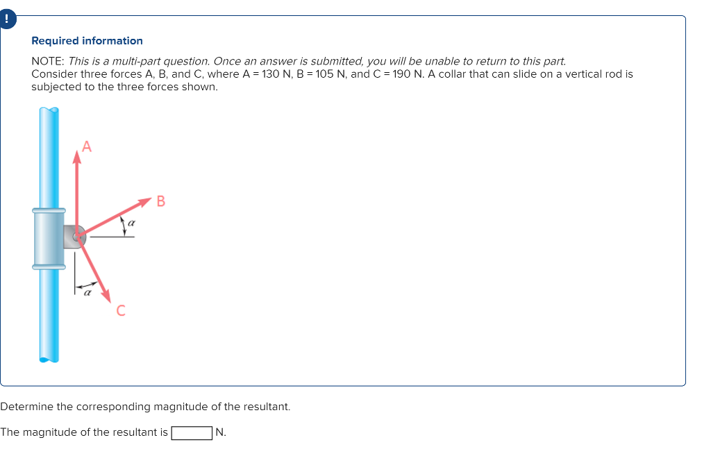 Solved Required information NOTE: This is a multi-part | Chegg.com