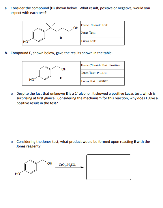 Solved a. Consider the compound (D) shown below. What | Chegg.com