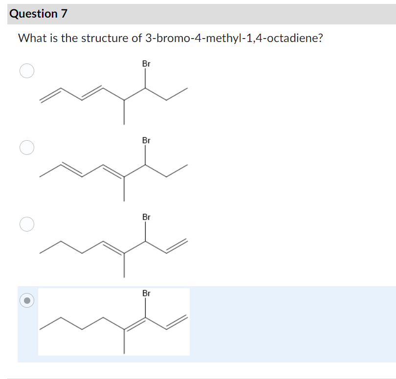 Solved What is the name of the following molecule? 3-octene | Chegg.com