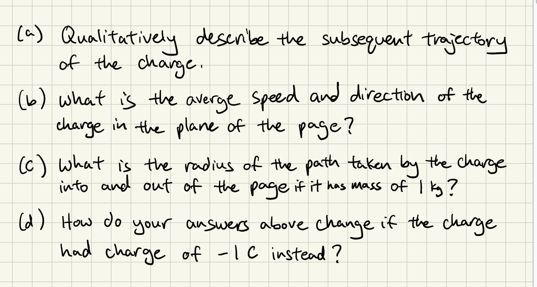 Solved (1) There is a uniform magnetic field of strength 1T | Chegg.com