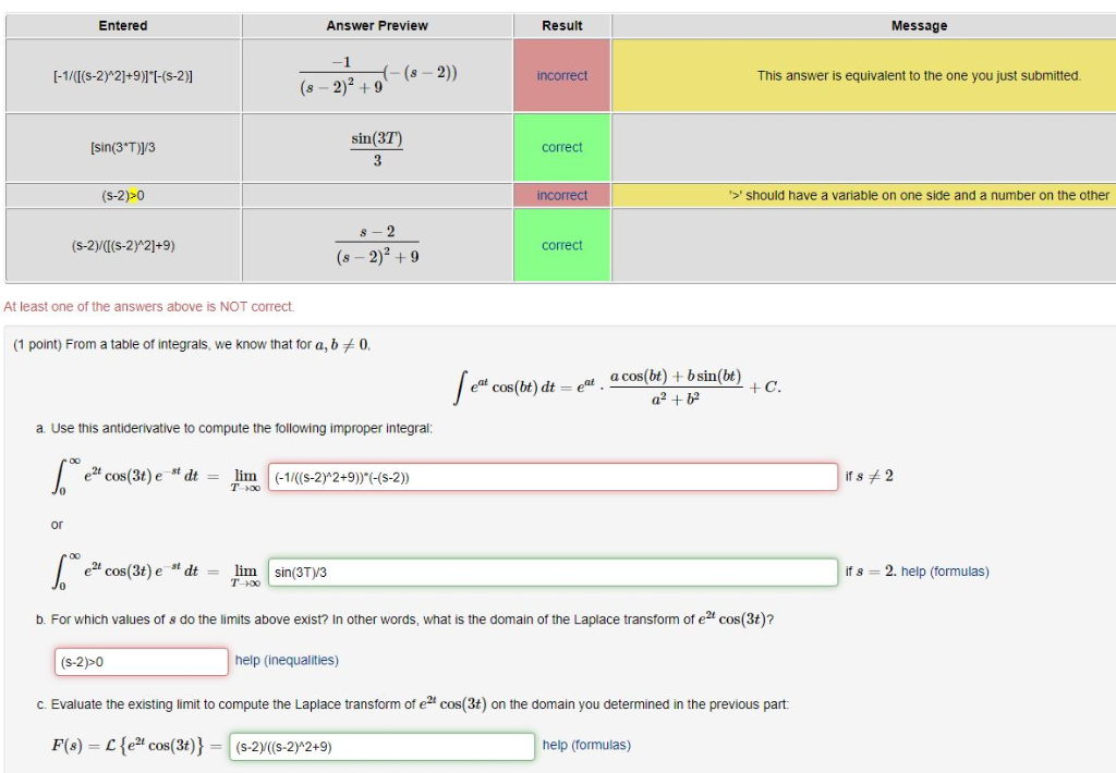 Solved From a table of integrals, we know that for | Chegg.com