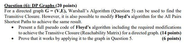 Solved Question (5): DP Graphs (20 points) Consider | Chegg.com