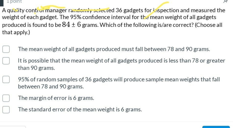 Solved N 1 polht A quality contiui manager randomly sciccted | Chegg.com