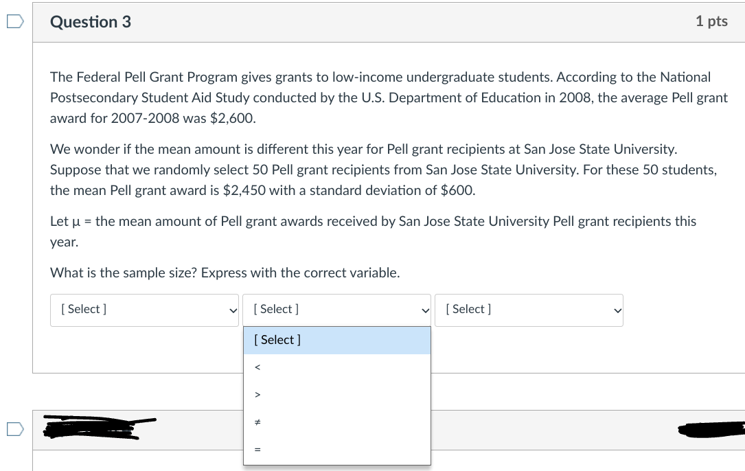 Solved The Federal Pell Grant Program gives grants to | Chegg.com
