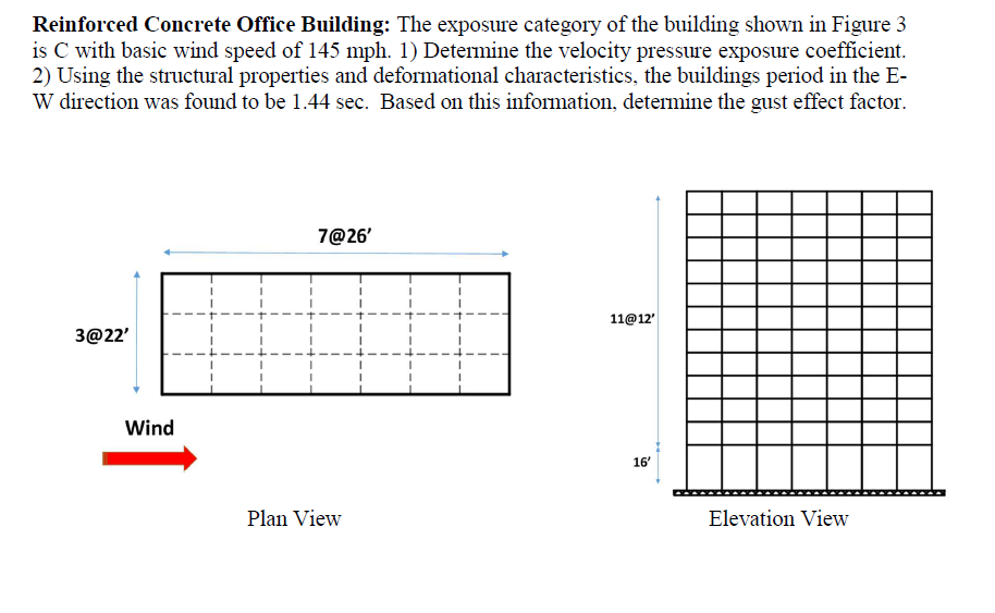 Solved Reinforced Concrete Office Building: The exposure | Chegg.com