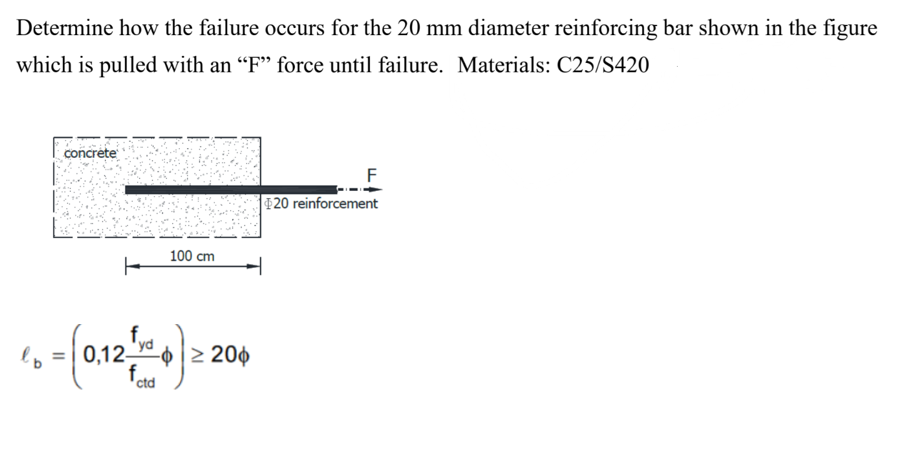 Solved Determine how the failure occurs for the 20 mm | Chegg.com