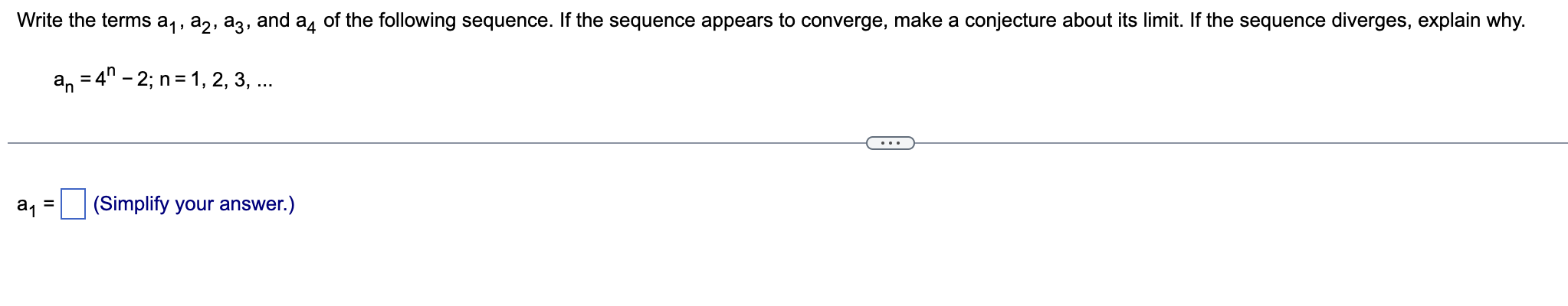Solved Sovaral terms of a sequence {an}n=1∞ are given. | Chegg.com