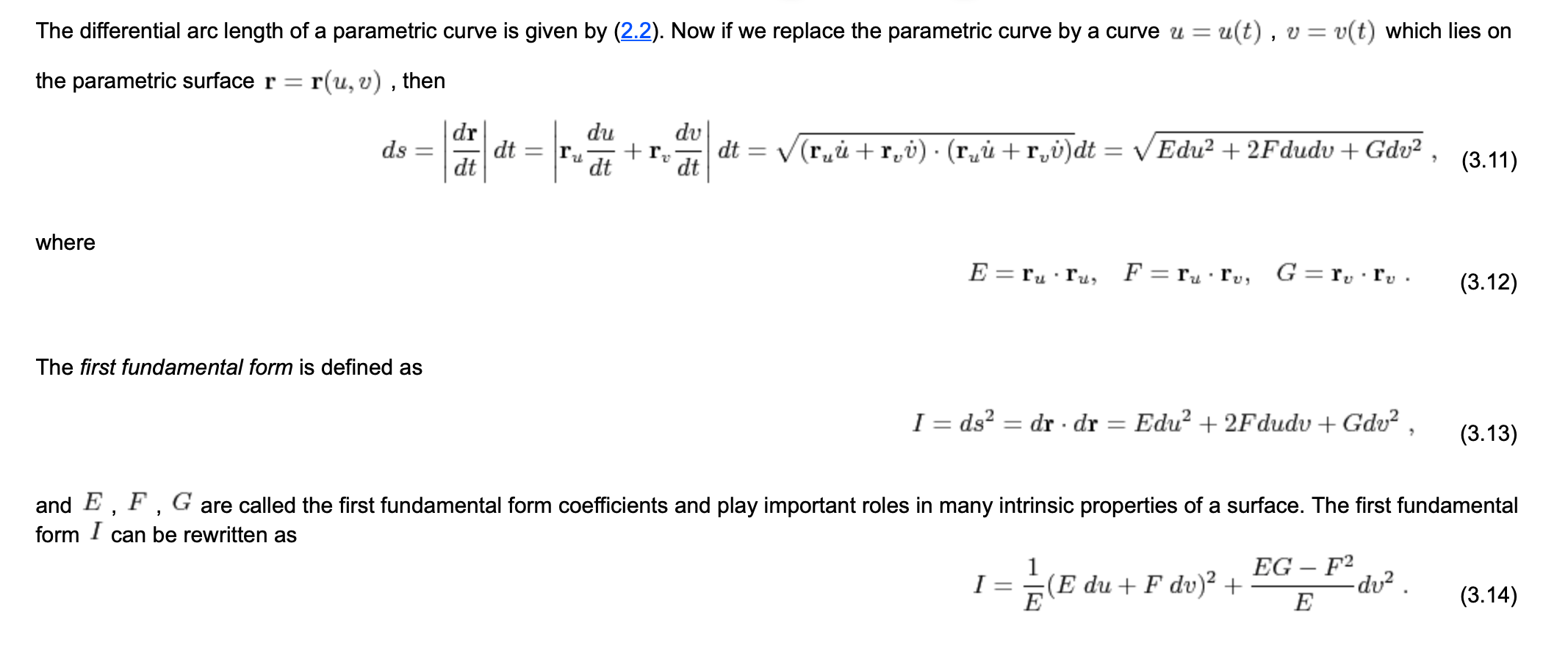 Solved THIS IS FOR A DIFFERENTIAL GEOMETRY COURSE. PLEASE BE | Chegg.com