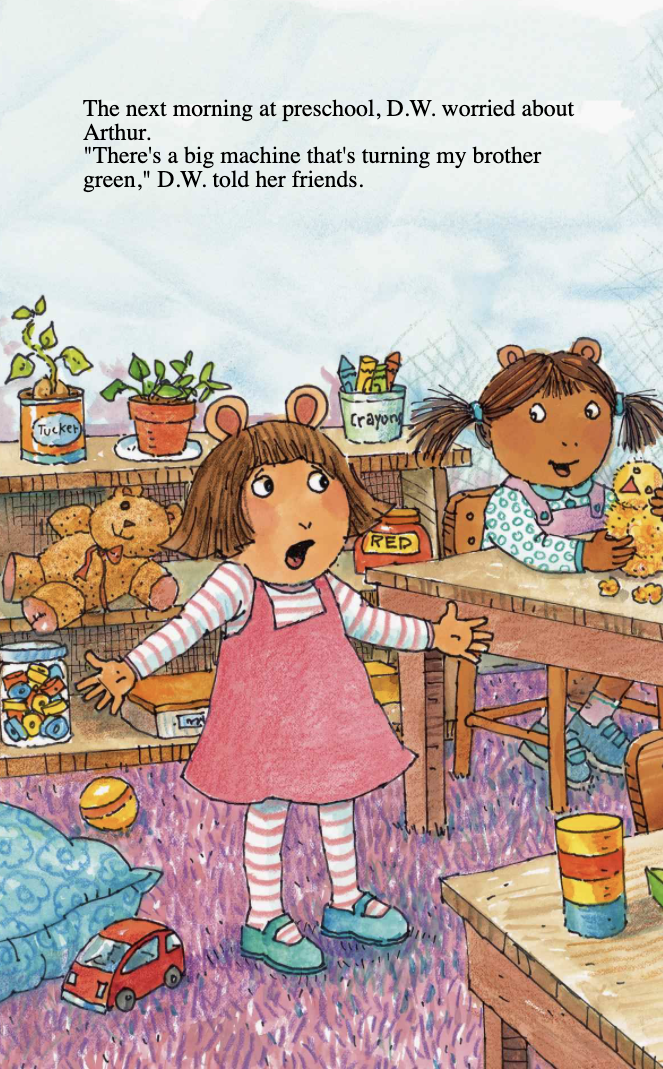 Solved MARC BROWN ARTHUR Turns Green DE MARC BROWN ARTHUR | Chegg.com