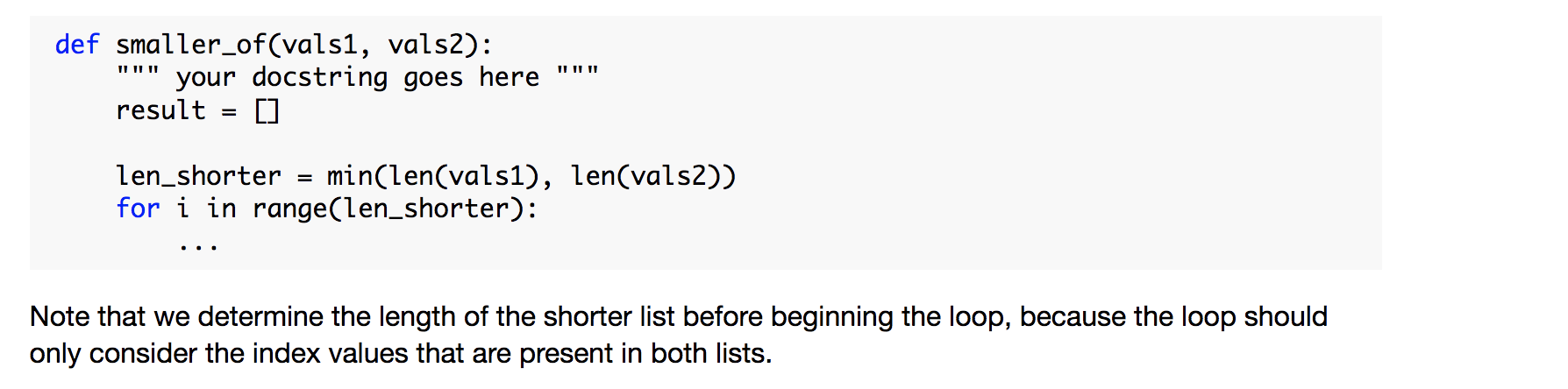 Solved 4 Write A Function Smallerofvalsi Vals2 That 