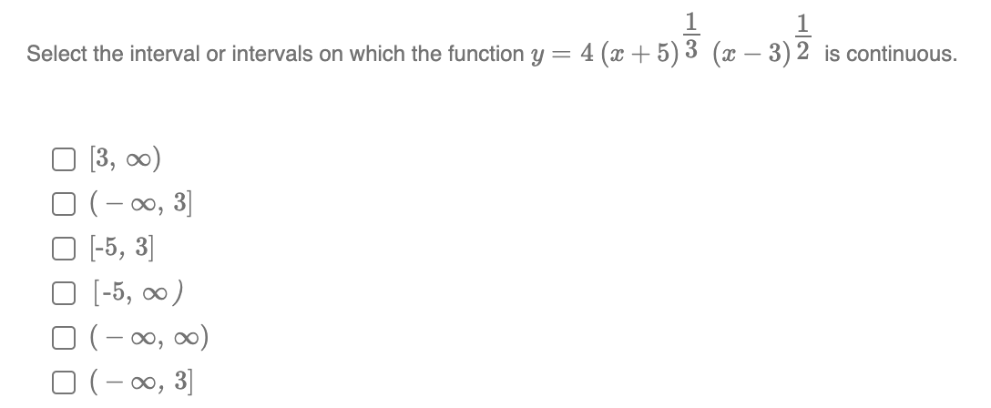 Solved Select the interval or intervals on which the | Chegg.com