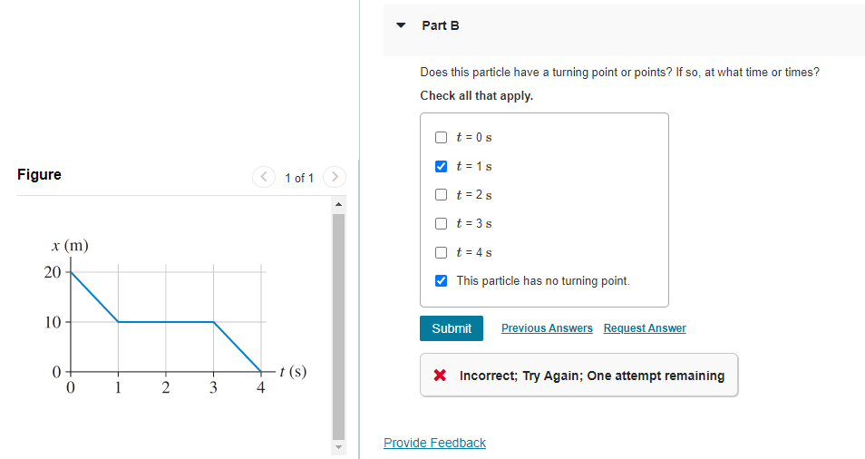 Solved Does this particle have a turning point or points? If | Chegg.com