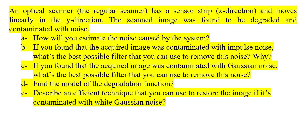 Solved An optical scanner (the regular scanner) has a sensor | Chegg.com