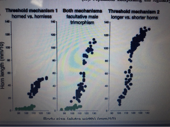 Question 7. Looking at Figure 1A, does horn length in | Chegg.com