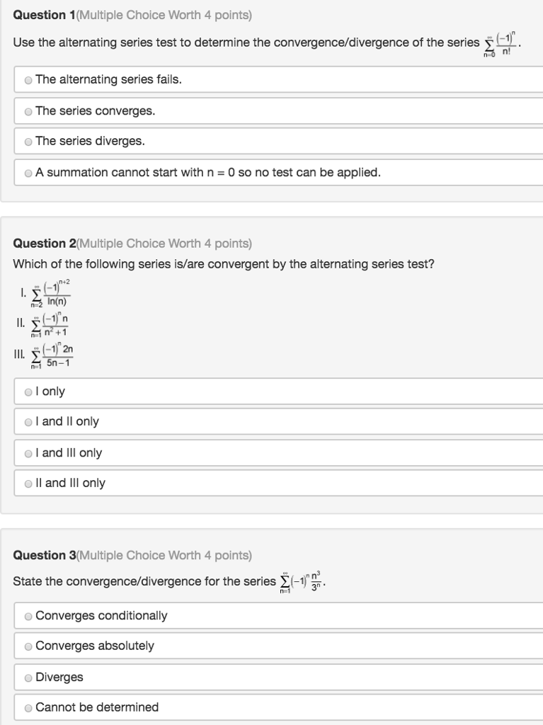 Solved Question 1 (Multiple Choice Worth 4 points) Use the | Chegg.com
