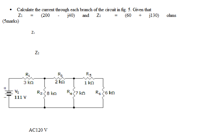 Calculate the current through each branch of the | Chegg.com