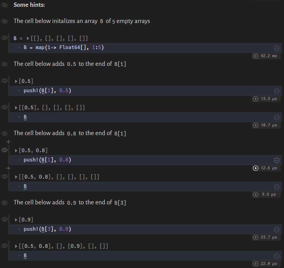 Solved ONLY USE JULIA PROGRAMMING LANGUAGE. I NEED THIS IN | Chegg.com