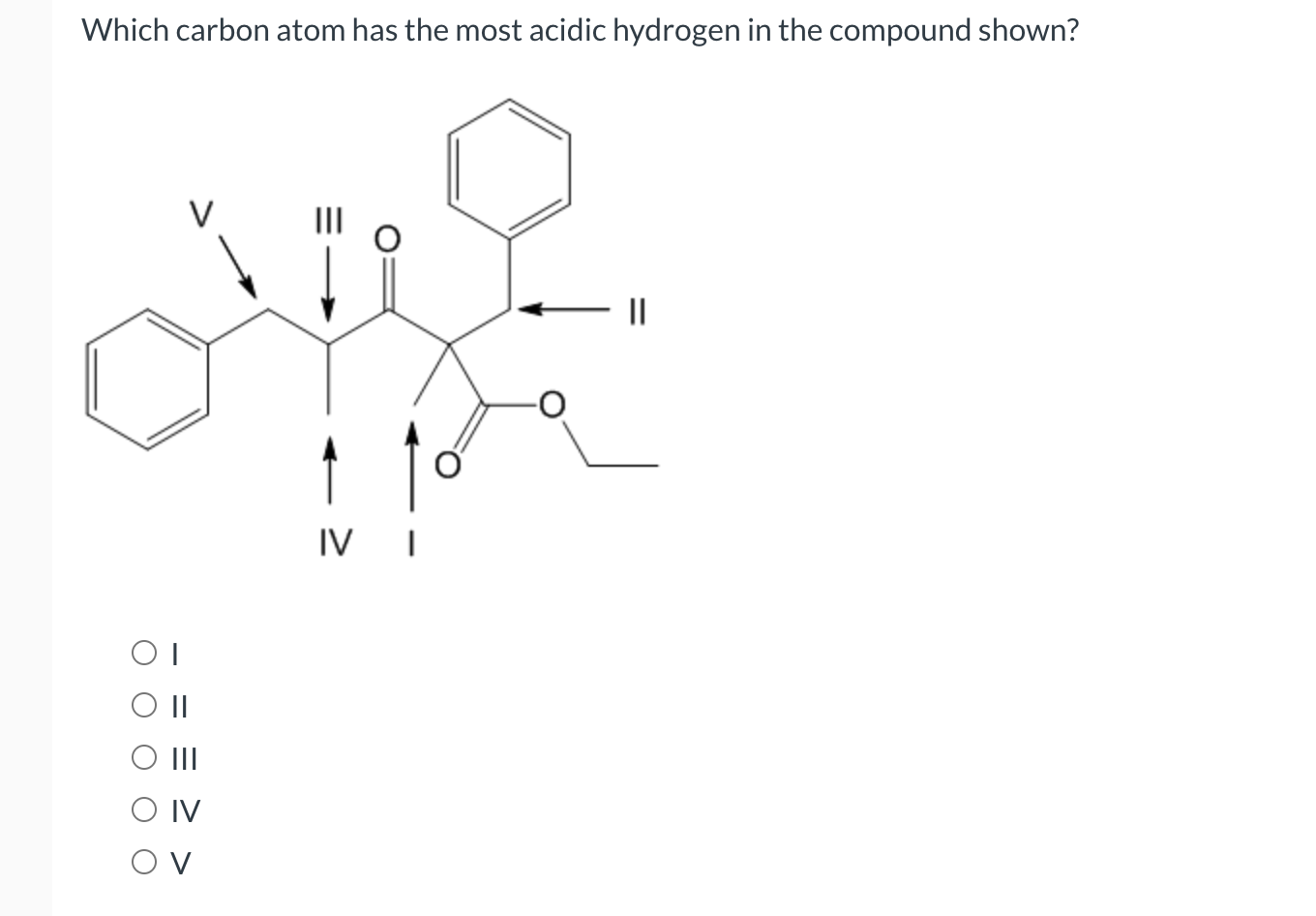 Solved Which carbon atom has the most acidic hydrogen in the | Chegg.com