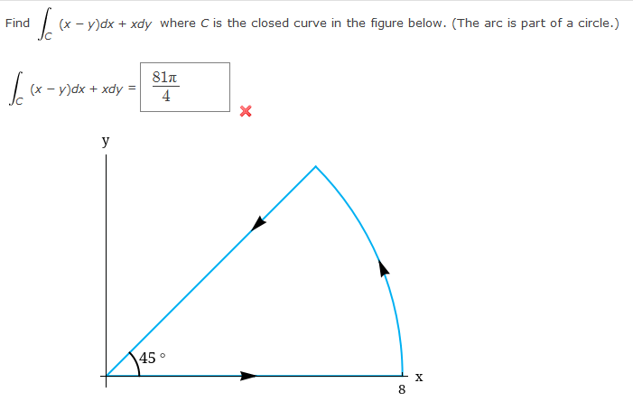 Solved Find (x - y)dx + xdy where C is the closed curve in | Chegg.com