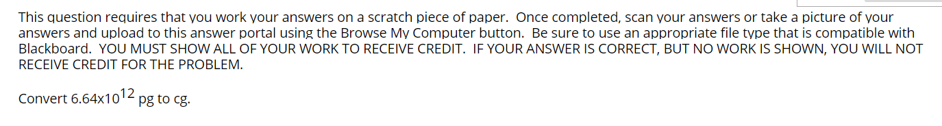 Solved This question requires that you work your answers on | Chegg.com