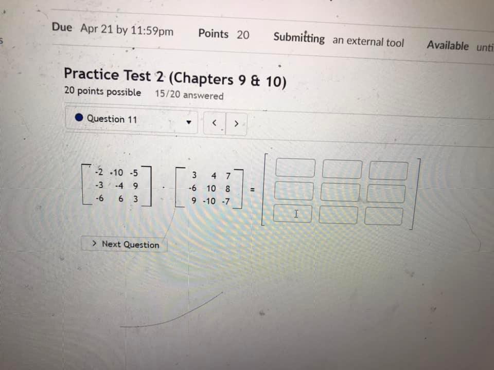 Solved Due Apr 21 by 11:59pm Points 20 Submitting an | Chegg.com