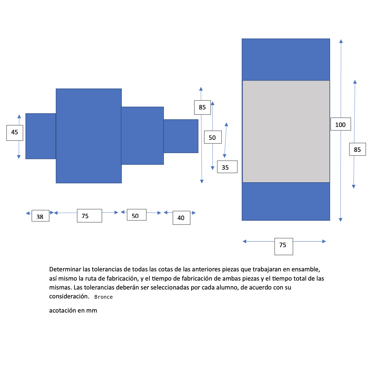 Solved Determine the tolerances for all dimensions of the | Chegg.com