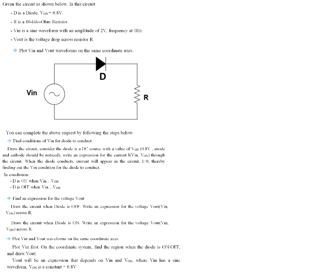 Solved Given the circuit as shown below. In this circuit: - | Chegg.com