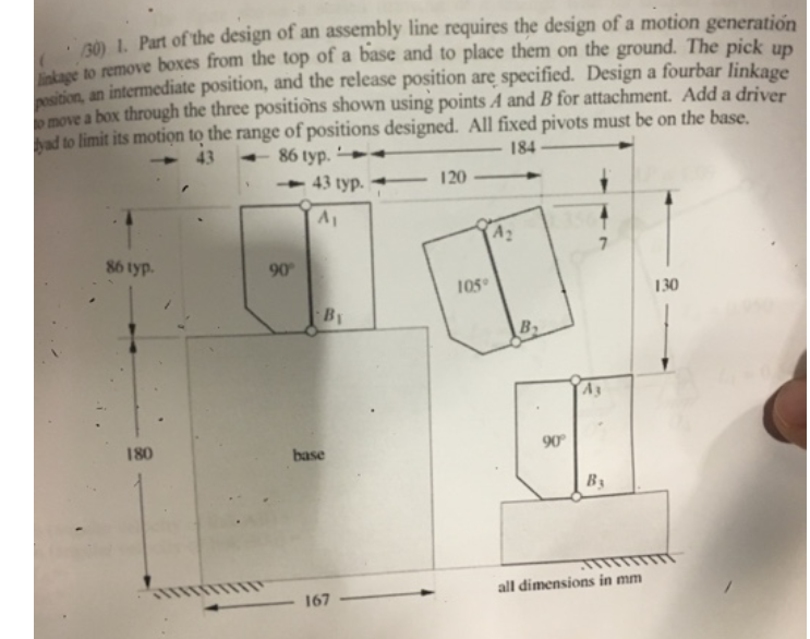 Solved 30) 1. Part of the design of an assembly line | Chegg.com