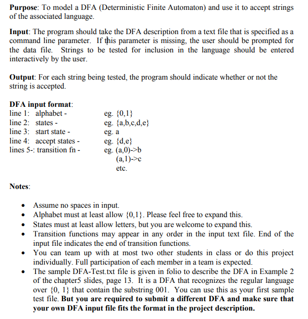 Solved Must implement in Java Can ignore last two bullet | Chegg.com