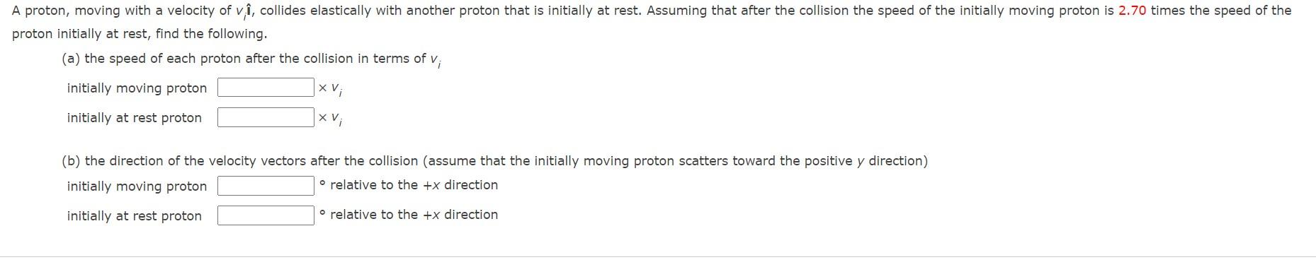 Solved Proton Initially At Rest Find The Following A The