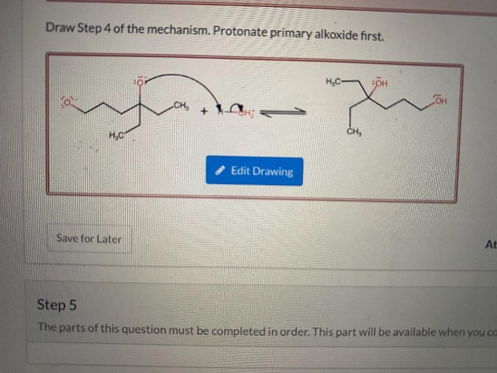 Solved Draw Step 3 of the mechanism. Fo? c xo б LE H T N NH | Chegg.com