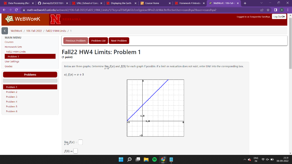 Solved Below are three graphs. Determine limx→3f(x) and f(3) | Chegg.com