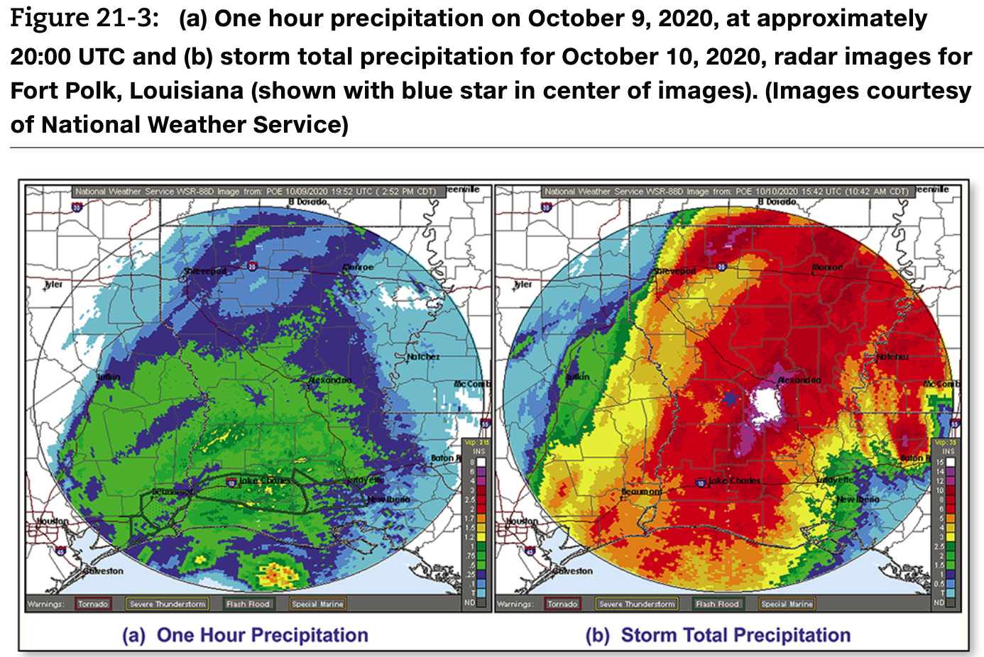 Solved 1. At the time of the one-hour precipitation radar | Chegg.com