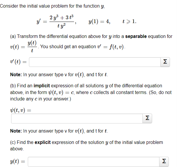 Solved Consider the initial value problem for the function | Chegg.com