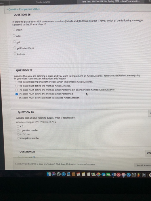 Solved QUESTION 8 For the question(s) below, use the | Chegg.com