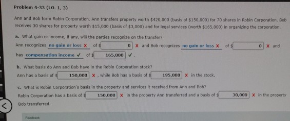 Solved Problem 4-33 (LO. 1,3) Ann and Bob form Robin | Chegg.com