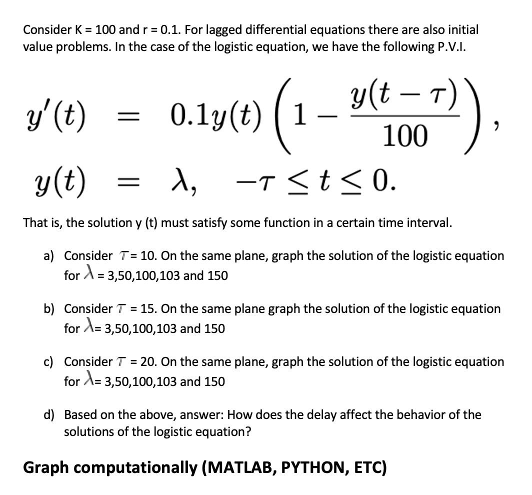 Solved Exercise 3: Exercise 4: If we consider the logistic | Chegg.com