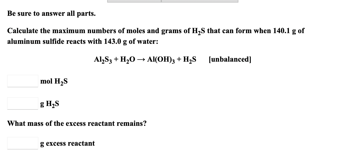 Solved Be sure to answer all parts. Calculate the maximum | Chegg.com
